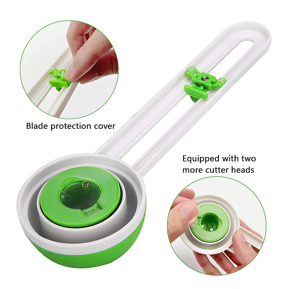 Circle Cutter, Circular Paper Cutter Circle Paper Trimmer Rotary Cutter Craft Supplies, Round Cutting Knife Cards Cutters ( Green )