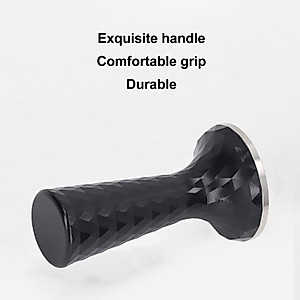 Tamper,Coffee Tamper - Food Grade Safe Coffee Hand Tamper with Flat Stainless Steel Base - Coffee Press Tool 53mm / 2.1in (53mm)