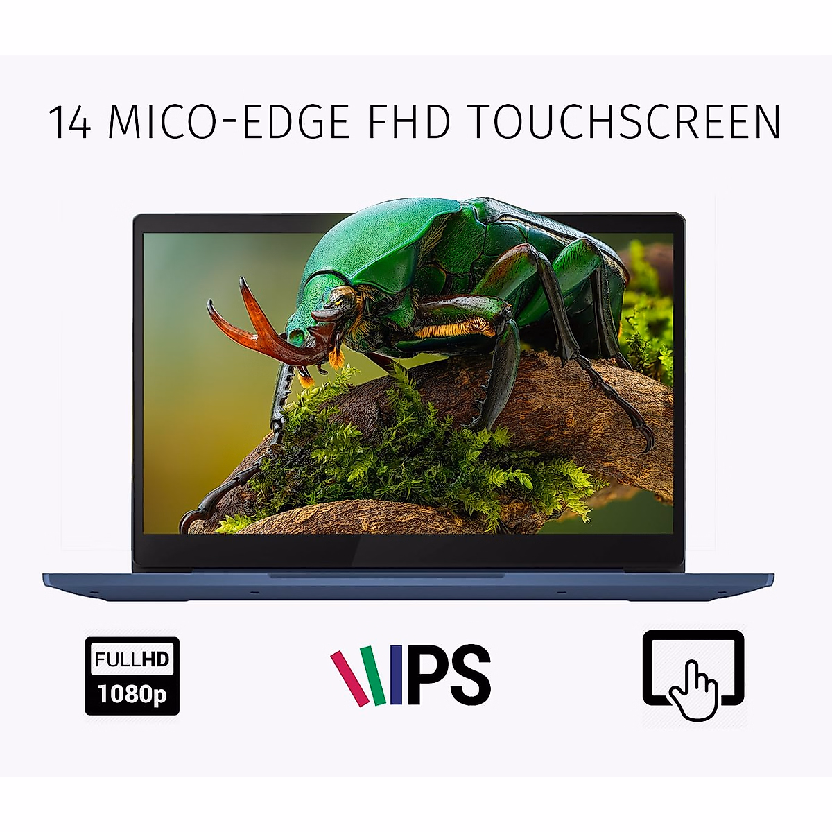 Lenovo Chromebook Laptop Computer, 14 FHD IPS Touchscreen Light PC, 8-Core MediaTek Kompanio 520, 4GB RAM, 64GB eMMC, Chrome OS, Wi-Fi 6, Long Battery Life, USB-C