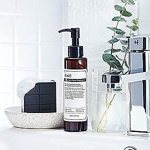 [DearKlairs] Gentle Black Deep Cleansing Oil 5.07 Oz | Composed of natural Vegan Black Bean, Black Sesame, Black Currant Seed oil for gentle, non-irritating cleanser for sensitive skin