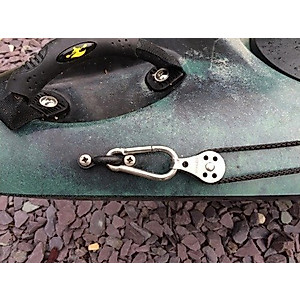 H2o Kayaks Canoe Anchor Trolley Kit with Steel Ring