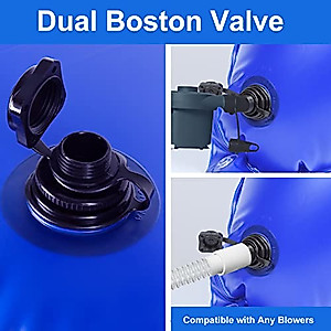 LanAqua 4 x 4 Ft Pool Pillows for Above Ground Pools,0.4mmThick Winter Pool Pillow for Closing,Super Durable PVC & Strong Cold Resistant Pool Cover Air Pillow,Rope Included (55ft)