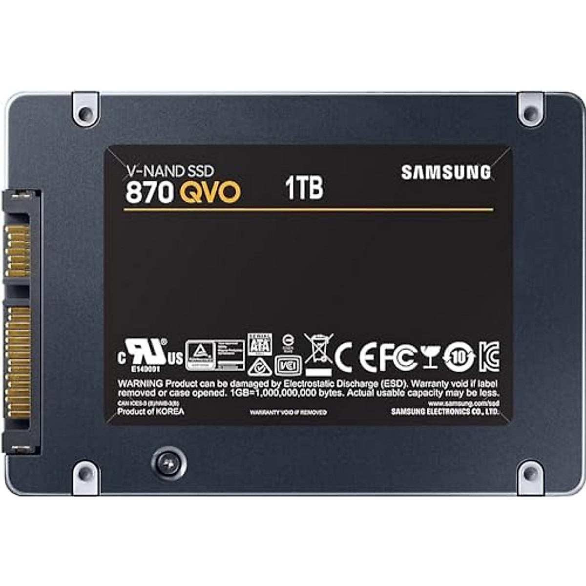 Samsung 870 QVO 1 TB SATA 2.5 Inch Internal Solid State Drive (SSD) (MZ-77Q1T0)