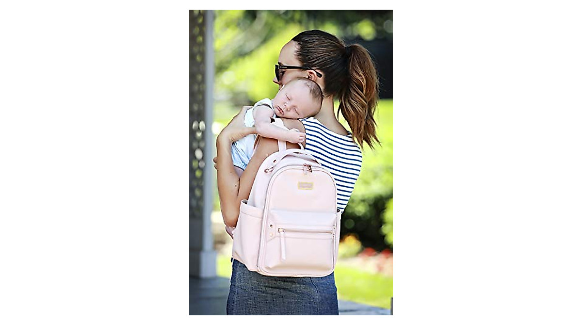 Itzy Ritzy Mini Diaper Bag Backpack – Stylish & Compact with 10 Pockets