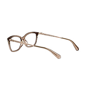 Coach HC6146U Universal Fit Prescription Eyewear Frames, Transparent Brown/Demo Lens, 53 mm
