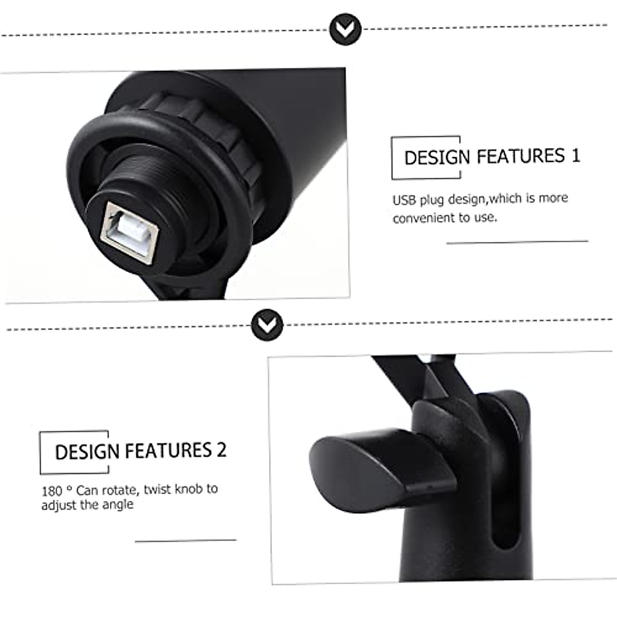 NUSITOU 1 Set Microphone Mic Kit USB Metal Mic Kit USB Desk Mic for Streaming Mic Streaming Kit Mic for Laptop Mic for Phone USB Mic Phone Mic Equipment Zinc Alloy Notebook