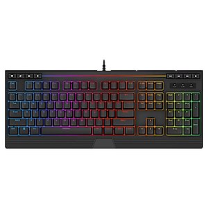 TuparGo Computer RGB Backlit USB Wired Gaming Keyboards 104 Keys, 25 Anti-Ghosting Spill-Resistant Mac Keyboard for Desktop and PC, Black