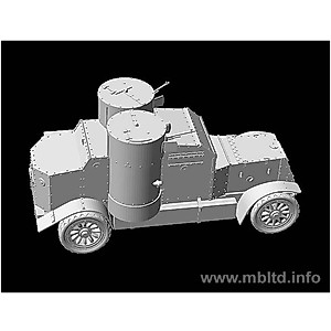 Master Box MB72008 1/72 British Austin Mk.4 Armored Car with Hotchkiss Machine Gun Plastic Model
