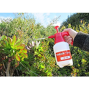 TABOR TOOLS 0.3 Gal Pump Pressure Sprayer, One-Hand Garden Sprayer & Mister. N-10. (0.3 Gallon)