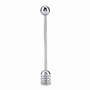 Fdit Solid Stainless Steel Honey Dipper Drizzler Stirrer Spoon Mixing Stick Tool
