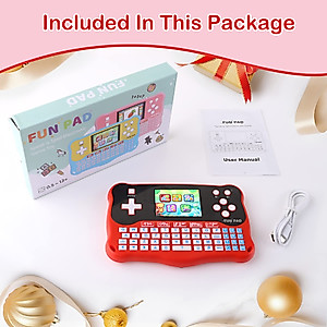 Kids Tablet/Baby Learning Pad with 102 Activities/Toddler Tablet with ABC/Words/Music/Math Interactive Educational Electronic Toys Gifts Handheld Game for Preschool Boys Girls Ages 3-12