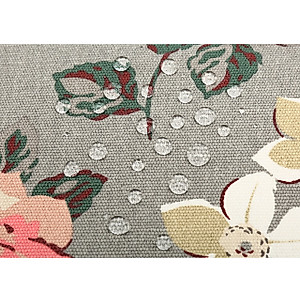 canvaslife Grey Rose Pattern 15 inch Waterproof Laptop Shoulder Messenger Bag for 14 inch to15.6 inch Laptop and MacBook Pro 15 Laptop Case