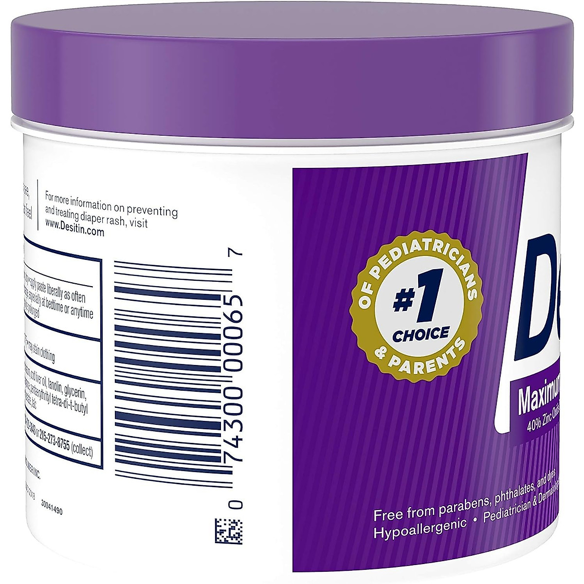DESITIN Maximum Strength Original Paste 16 oz (Pack of 2)
