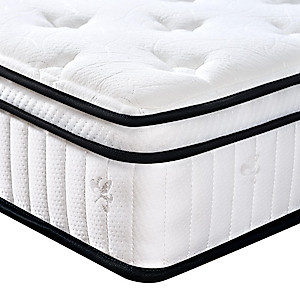 SogesSleep Full Size Mattress, 10 Inch Hybrid Full Size Mattress in a Box, Individual Pocket Spring Bed Mattress, Medium Firm Mattress for Pressure Relief, Strong Edge Support, CertiPUR-US