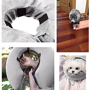 Inflatable Dog Cone Collar Alternative After Surgery - Soft Blow-up Protective Recovery Dog Collar, Pet Recovery Collar & Cone for Medium Dogs to Stop Licking, Protective Dog Neck Collar