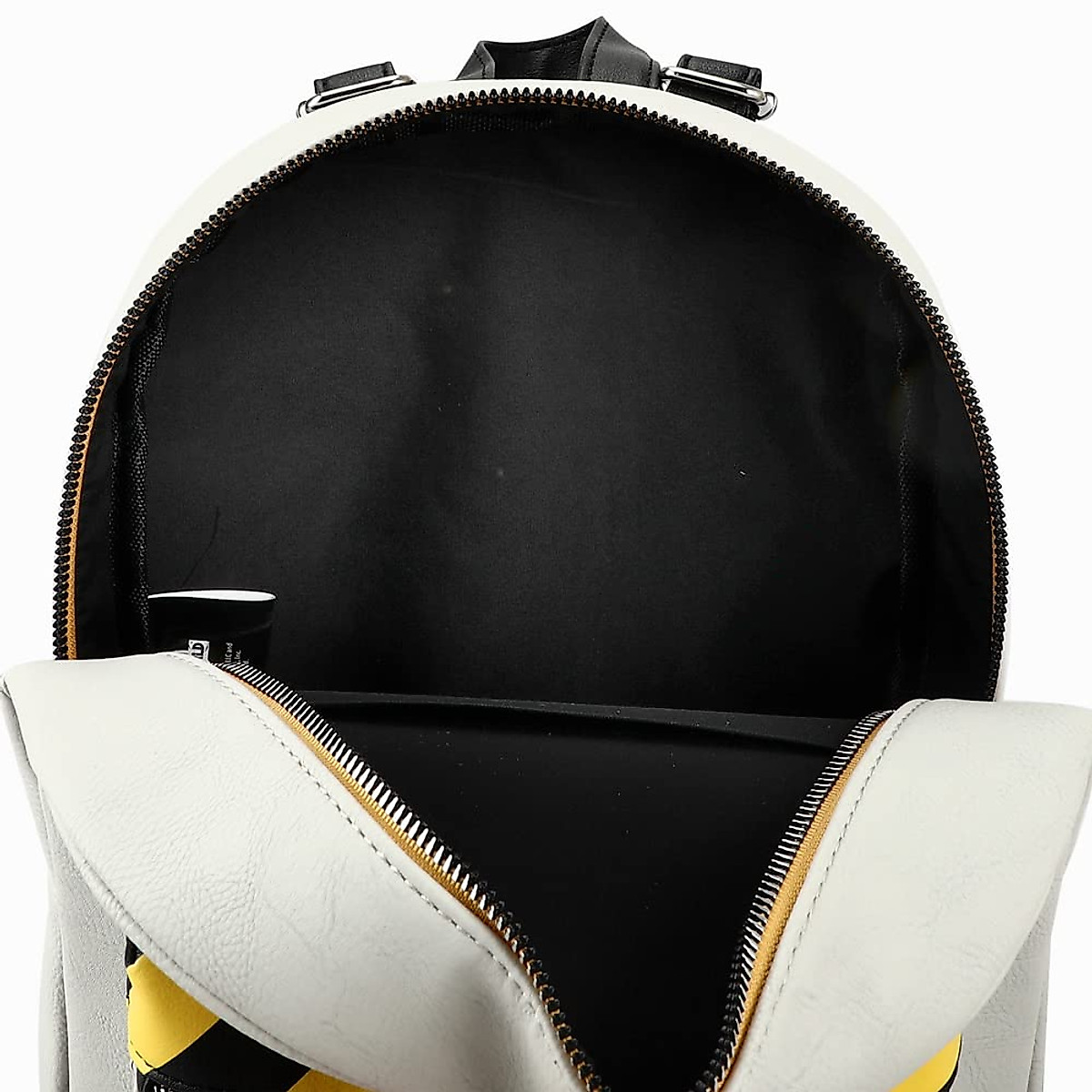 Jurassic Park Dinosaur Movie Logo Caution Tape Grey Mini Backpack