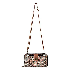 Sakroots Large Coated Canvas Smartphone Crossbody Bag, Sienna Spirit Desert