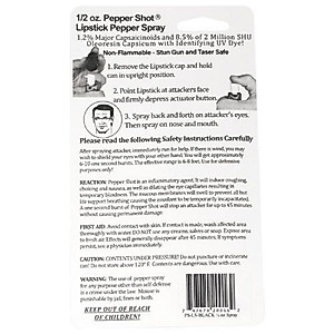 Lipstick Pepper Spray - Black