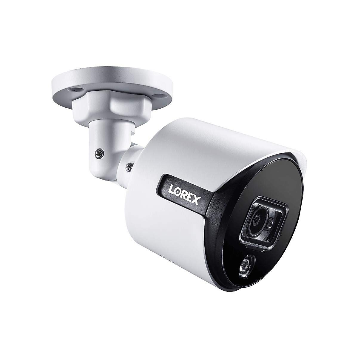 Lorex C881DA 4K Ultra HD Analog Active Deterrence Security Bullet Camera with Color Night Vision, 135ft IR NV, IP67, Works with D841, D861, D862, D871B, LHV5100, Camera Only, White, 4PK(M.Refurbished)