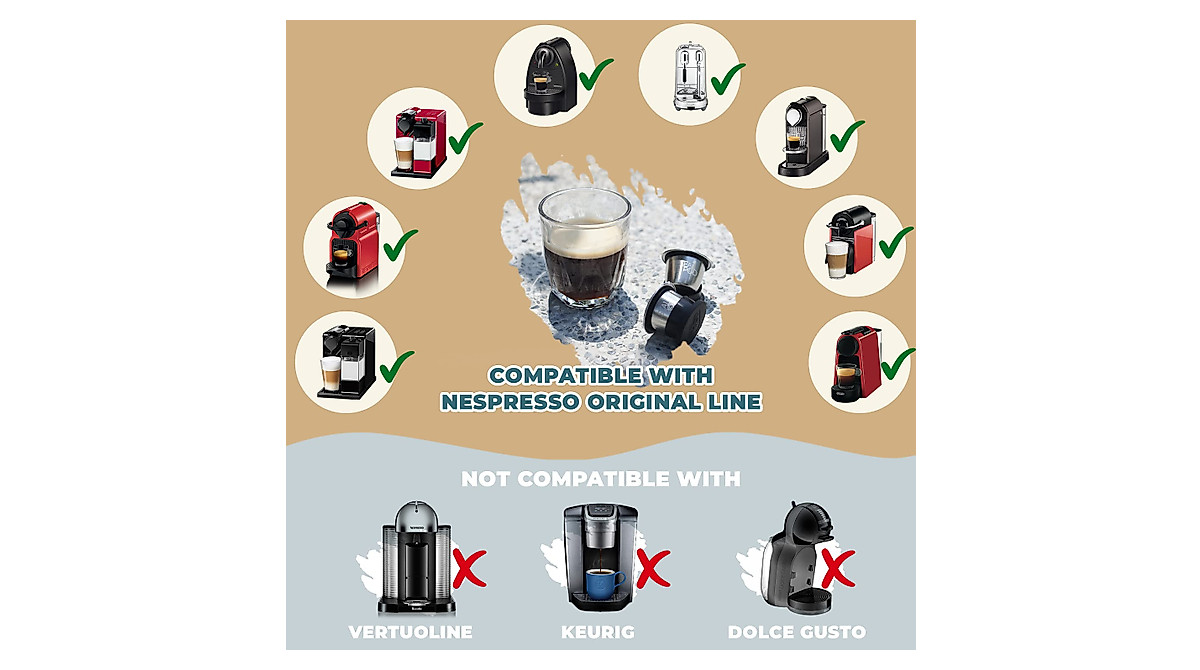 SEAL POD Reusable Nespresso Pods - Stainless Steel & Refillable