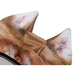 wtactful 3D Animal Ears Balaclava Windproof Face Mask Protection for Skiing Snowboard Cycling Motorcycle Music Festivals Raves Halloween Party Summer Winter Cold Weather Outdoor Shiba Dog MEB-03