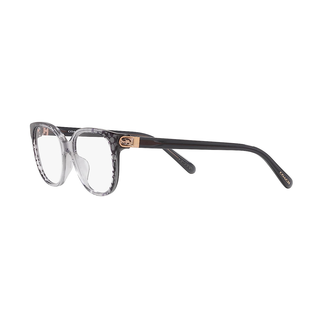 Coach HC6194U Universal Fit Prescription Eyewear Frames, Grey Gradient Signature C/Demo Lens, 52 mm