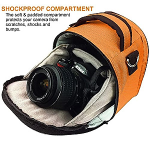 ROXIE Professional Point and Shoot Camera Case Bag for Canon PowerShot G9 G7 G5 G1 X Mark III ELPH 360 HS G9 G7 G5 G1 X Mark III ELPH 360 HS