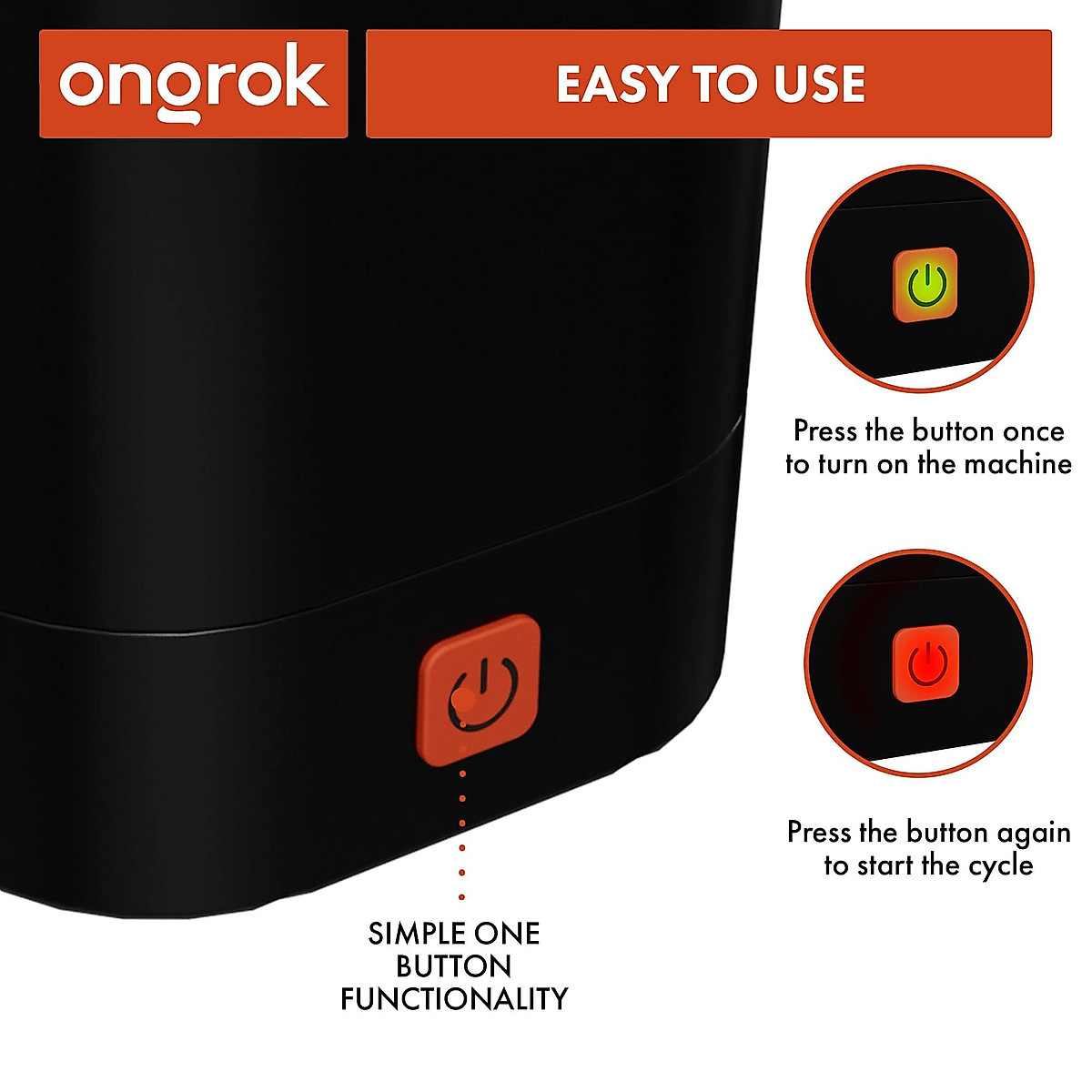 ONGROK Decarboxylator Machine for Herbs, Easy to Use, Decarb Box Device, Minimal Odor, Sleek Design, Durable Body