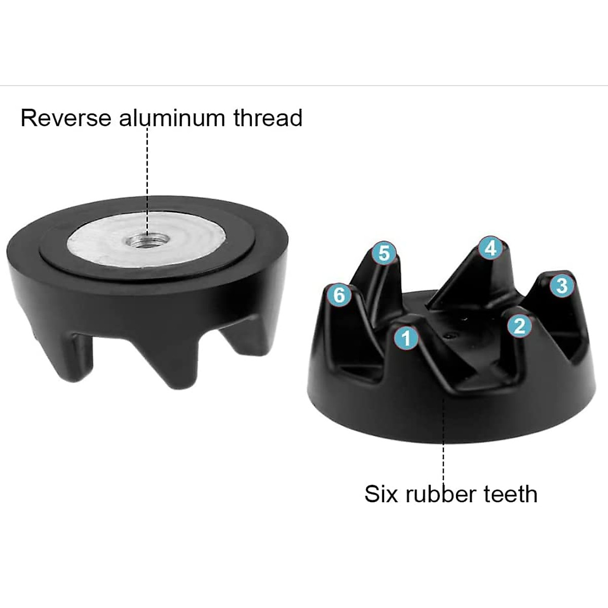 3 Packs SIGRIPEA Blender Coupler for KitchenAid 9704230 Blender Coupling Replacment Parts with 1 Wrench Compatible with KitchenAid WP9704230VP WP9704230