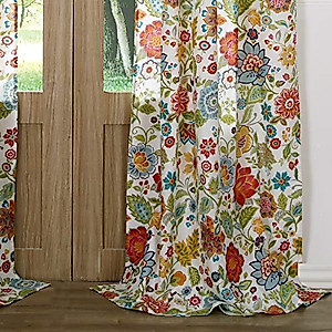Greenland Home Astoria Curtain Panel Set, 84-inch L, White