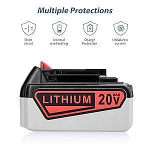 Dutyone 7000mAh 20Volt Replacement Battery for Black and Decker 20V MAX Cordless Power Tool LBXR20 LB20 LBX20 LBXR2020-OPE LBXR20B-2 LB2X4020 Lithium Ion Battery