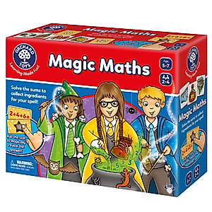 Orchard Toys Moose Games Magic Maths Game. an exciting and spellbinding Math Game. for Ages 5-7 and for 2-4 Players