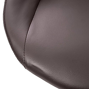 Ergonomic Design Bar stool Adjustable Hydraulic 360 Degree Swivel Stable Steel Frame Hight Density Cushion Seat Kitchen Dining Chair Pub Stool - Set of 2 Brown #1953