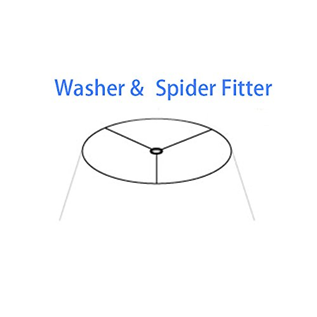 Urbanest Faux Silk Drum Lampshade, 12-inch by 12-inch by 10-inch, Cream, Spider Fitter