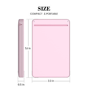 ULIGOOD [2023 Latest] Travel Mirror with Light, 1X/3X Magnification Lighted Pocket Mirror, Touch Switch Compact Mirror with LED Light, 2-Sided, Portable, Folding, Handheld, Small Compact Mirror(Pink)