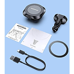 Magsafe Car Mount Charger for iPhone 14/13,Car Phone Holder Mount Wireless Charging Compatible with iPhone 13/13 Pro/Max/12/12 Pro/ 12 Pro Max/ 12 Mini,15W iPhone Charger Fast Charging