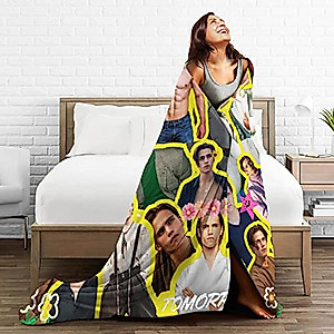 Blanket Tanner Buchanan Soft and Comfortable Warm Fleece Blanket for Sofa,Office Bed car Camp Couch Cozy Plush Throw Blankets Beach Blankets