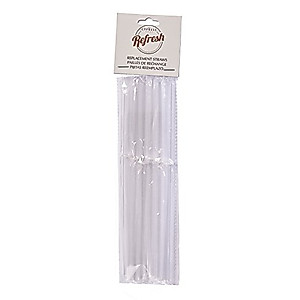 Peachy Kitchen Acrylic Straws, Set of 6