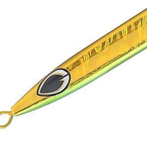 Fishing Lures Fishing Tackle 3D Eyes Bass Crankbait Tackle Wobbler Fast Sinking Iron Plate Fishing Lures Hard Bait Fishing Lures for Freshwater(Gold)