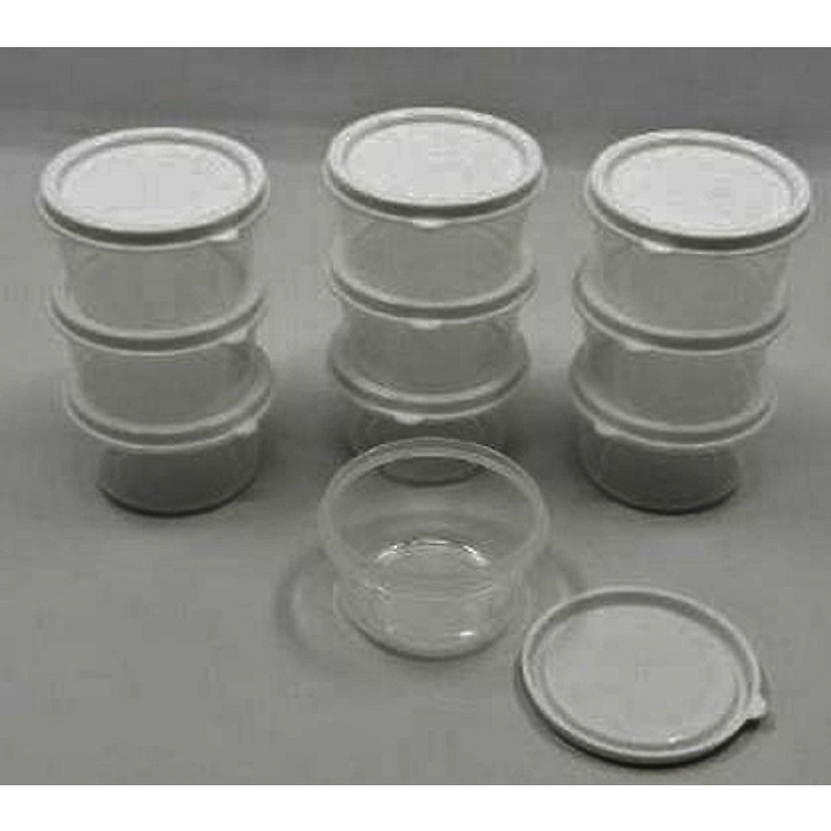 Mini Storage Containers with Lids, Sure Fresh, Plastic, Reusable, Round and Rectangular 20-pc Set