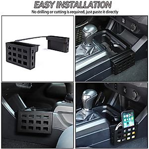Lcojicep Central Control Storage Box Compatible with Tacoma 2016-2022 Central Control Side Storage Box Gear Shifter Console Organizer Tray，Interior Organizer Accessories