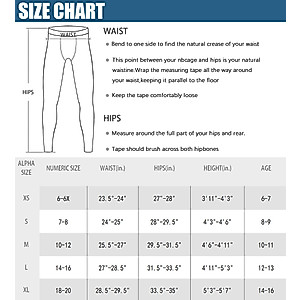 4 or 3 Pack Youth Boys' Compression Leggings Tights Athletic Pants Sports Base Layer for Kids Cold Gear 3 Black S