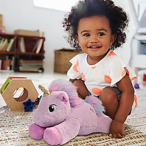 BenBen Unicorn Stuffed Animal 7", Small Purple Unicorn Plush, Soft Cute Unicorn Toy Gifts for Baby Girls Kids