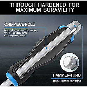 12-Piece Through steel core Screwdriver Set,Go-thru Steel Blade High Torque for Fastening,Chiseling or Loosening Seized Screws,6Phillips&6Slotted Magnetic Bit,With Carry Case.Gifts for men