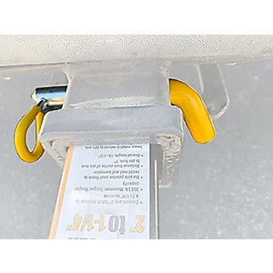MaxxHaul 50565 3 Pack Trailer Hitch Pin & Clip with Rubber-Coated Vinyl Yellow Grip, 5/8" Diameter, Fits 2" Receiver