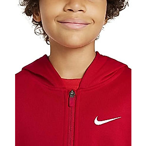 Nike Boy's Elite Full Zip Hoodie (Little Kids/Big Kids) University Red/Black/White/White MD (10-12 Big Kid)