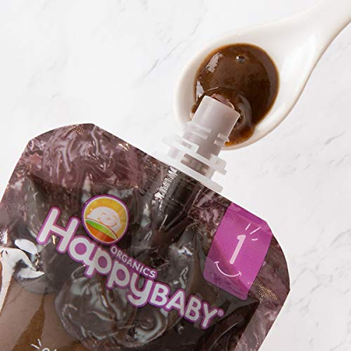 Happy Baby Organics Clearly Crafted Stage 1 Baby Food 1 Prunes 3.5 Ounce (Pack of 8)