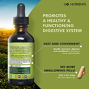 Go Nutrients Intestinal Edge (Non-GMO) Support Intestinal Health: Nourishing Digestive Wellness Vitality and Radiant Skin with Black Walnut Clove and Gentian Root All Ages 2.0 oz. | 24 Servings