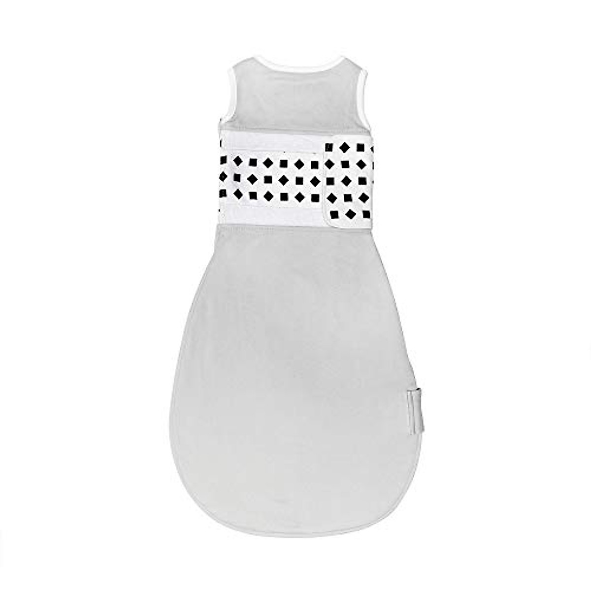 Nanit Breathing Wear Sleeping Bag – 100% Cotton Baby Sleep Sack - Works Pro Baby Monitor to Track Breathing Motion Sensor-Free, Real-Time Alerts, Size Medium, 6-12 Months, Pebble Grey