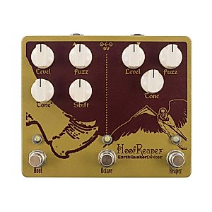 EarthQuaker Devices Hoof Reaper Double Fuzz Guitar Effects Pedal with Octave Up